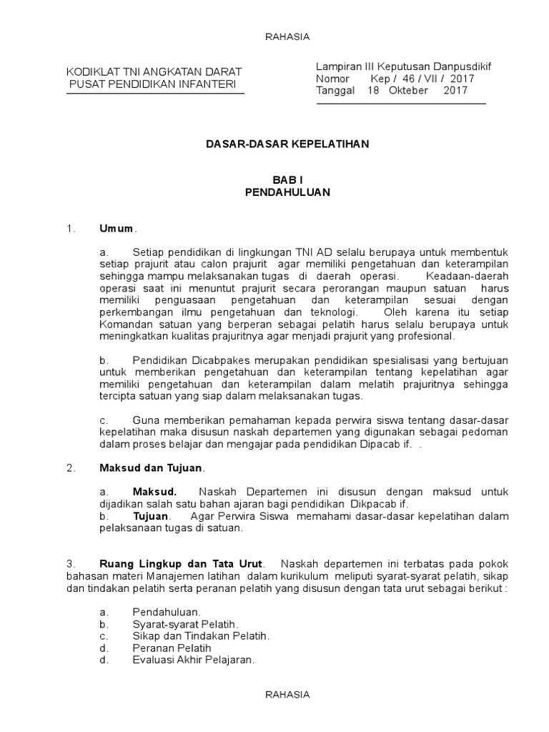 Dasar-Dasar Kepelatihan (Hanjar) | PDF