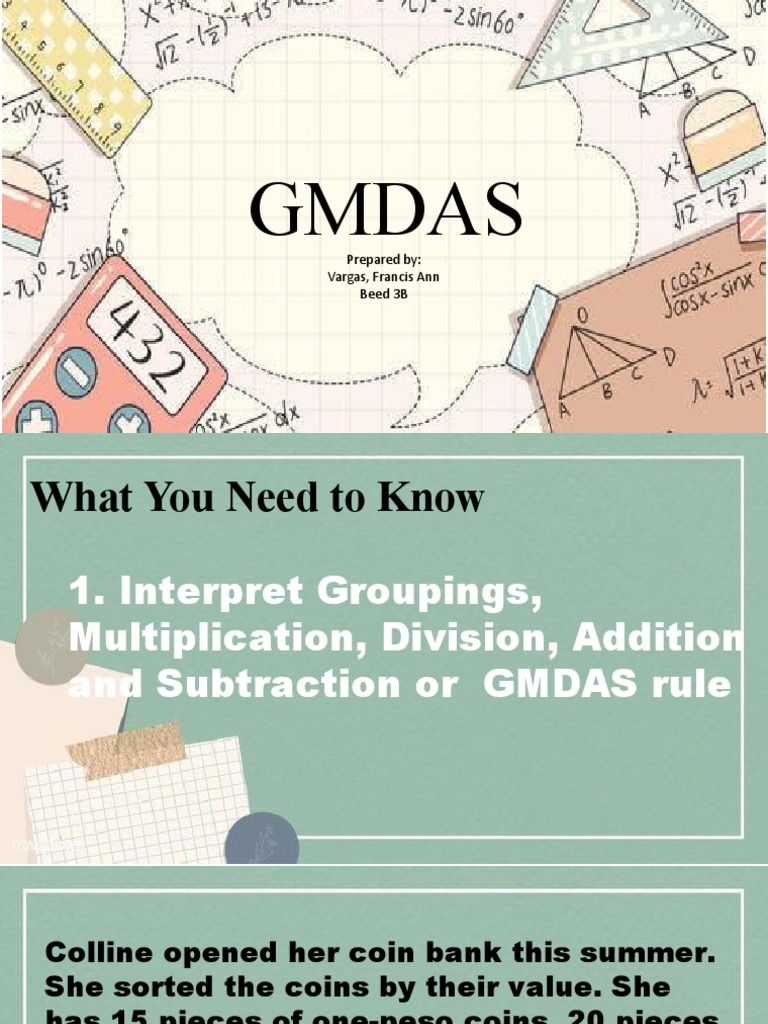Gmdas: Prepared By: Vargas, Francis Ann Beed 3B | PDF