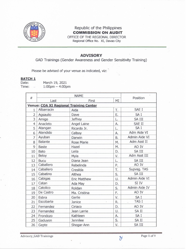 Advisory | PDF