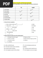 Spanish 1 - Unit 1 Test, Full | PDF | Languages | Foreign Language Studies