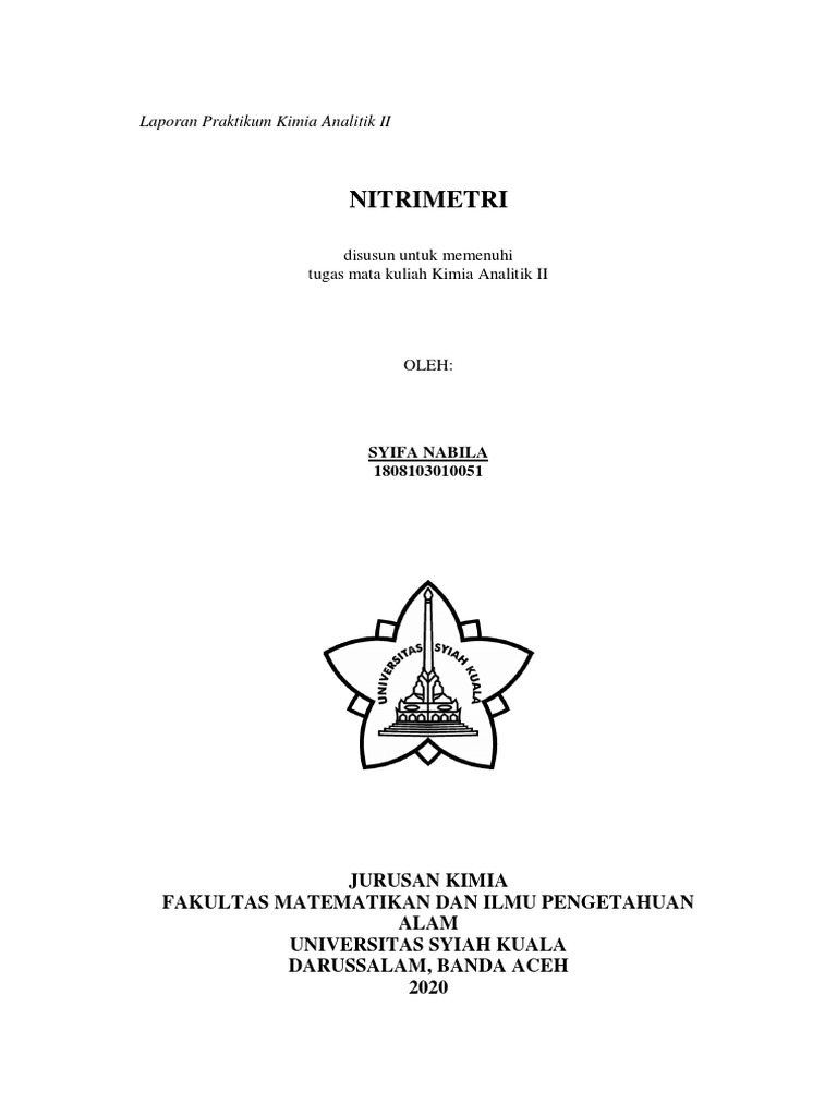 Laporan Nitrimetri | PDF