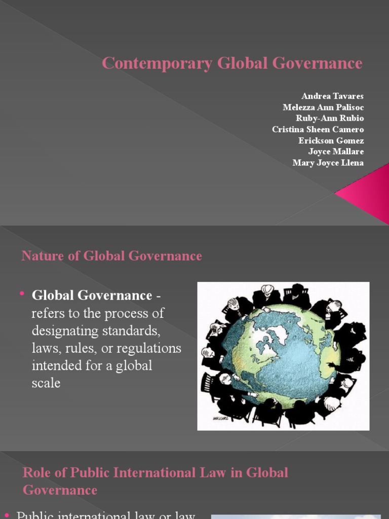 Understanding Global Governance Dynamics | PDF | International Law ...