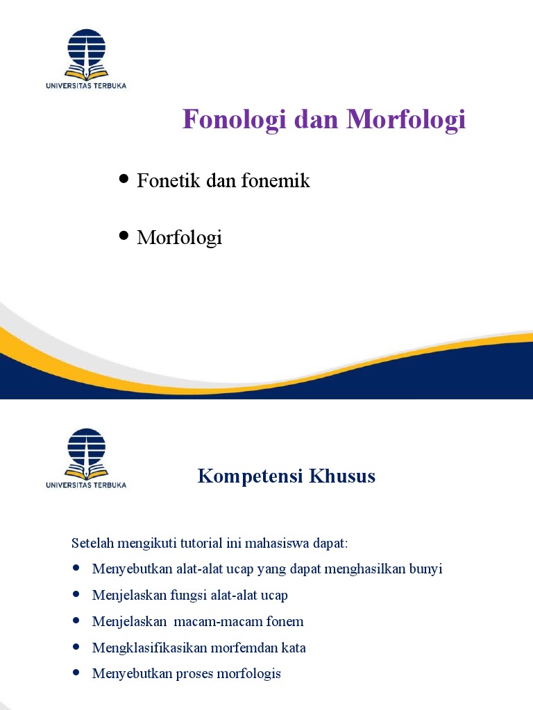 Materi 2. Fonologi Morfologi | PDF