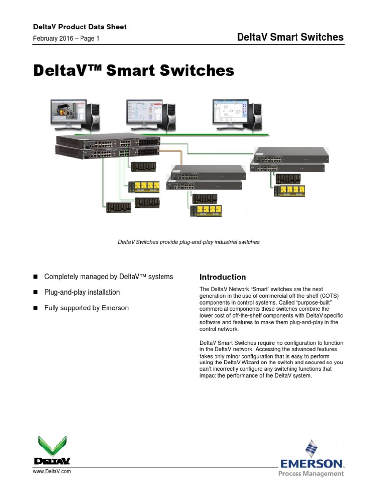 Product Data Sheet Deltav Smart Switches en 57880 | PDF | Network ...