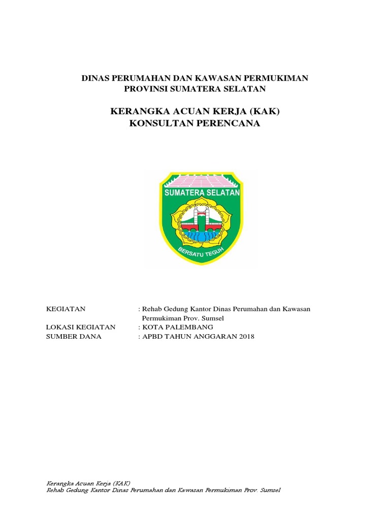 KAK Perencanaan Rehab Kantor | PDF