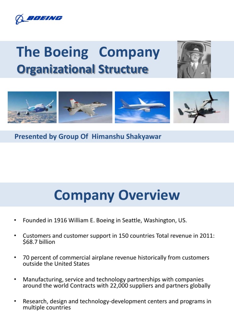 The Boeing Company: Organizational Structure | PDF | Boeing | Chief ...