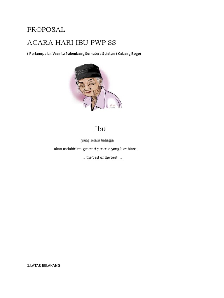 Proposal Acara Hari Ibu | PDF | Pengembangan Diri | Agama & Spiritualitas