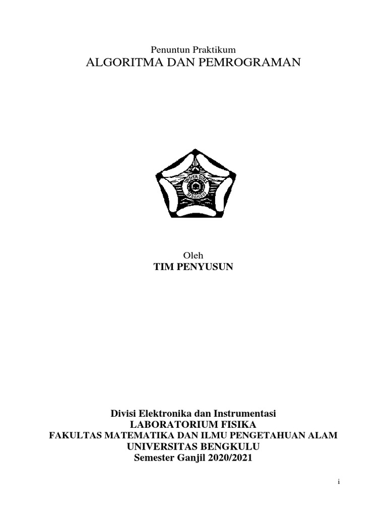 Penuntun Praktikum Algoritma Dan Pemrograman | PDF | Metode & Bahan Ajar | Komputer