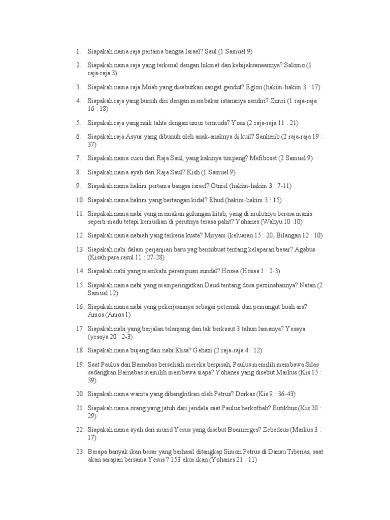 Siapakah Nama Raja Pertama Bangsa Israel | PDF | Ilmu Sosial | Sejarah