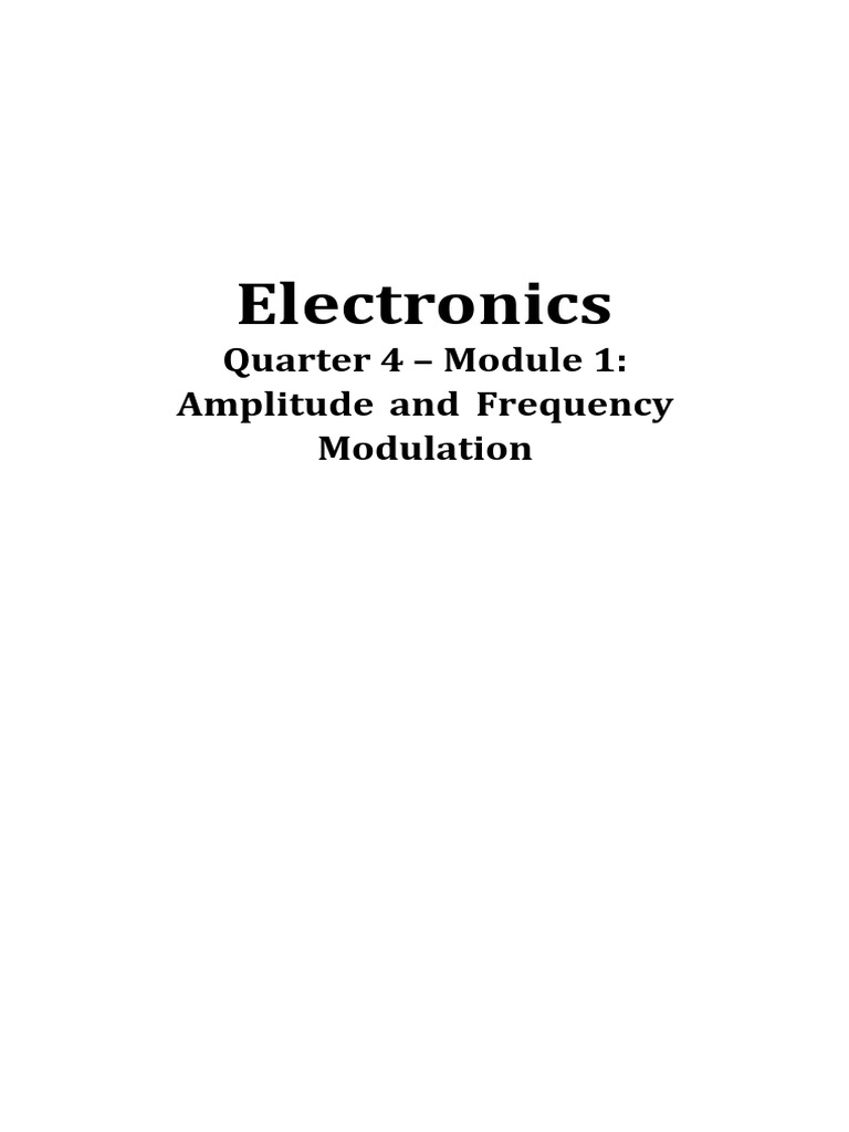 AM vs FM: Understanding Modulation | PDF | Frequency Modulation | Radio