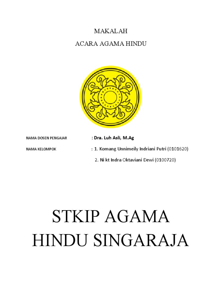 Peran dan Pengertian Orang Suci Hindu | PDF