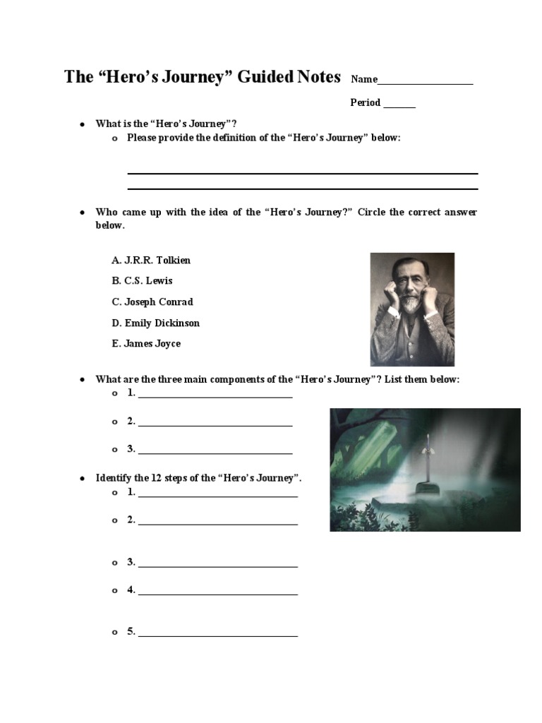 The Heros Journey Guided Notes | PDF