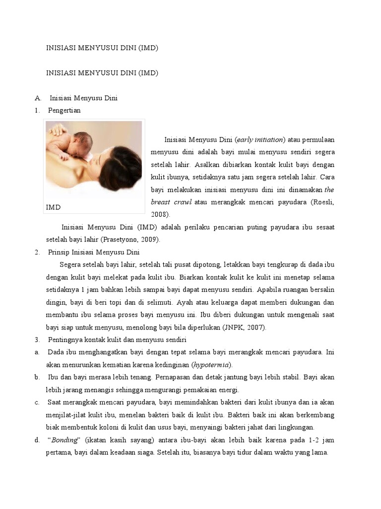 Inisiasi Menyusui Dini | PDF