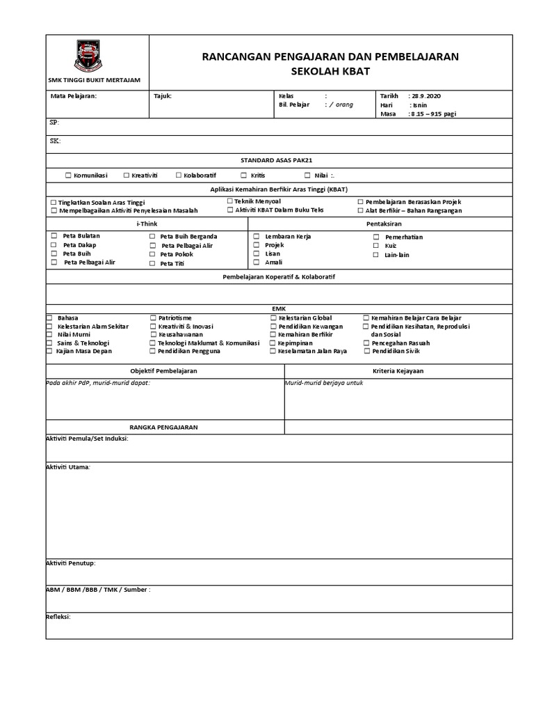 RPH PDPC Kbat HSBM2020 | PDF