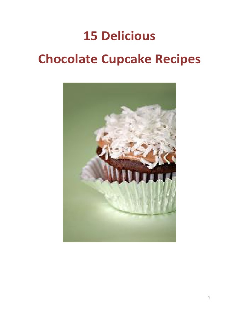 15 Chocolate Cupcake Recipes | PDF | Cupcake | Cakes