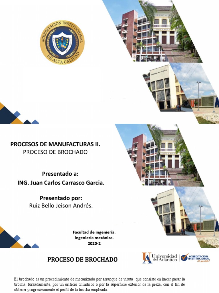 Proceso de Brochado en Mecanizado | PDF | Perforar | Mecanizado
