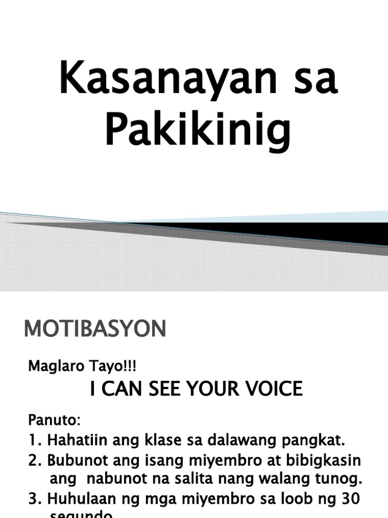 Pakikinig | PDF