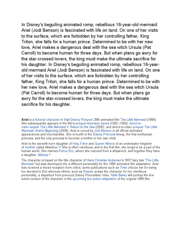 The Little Mermaid | PDF