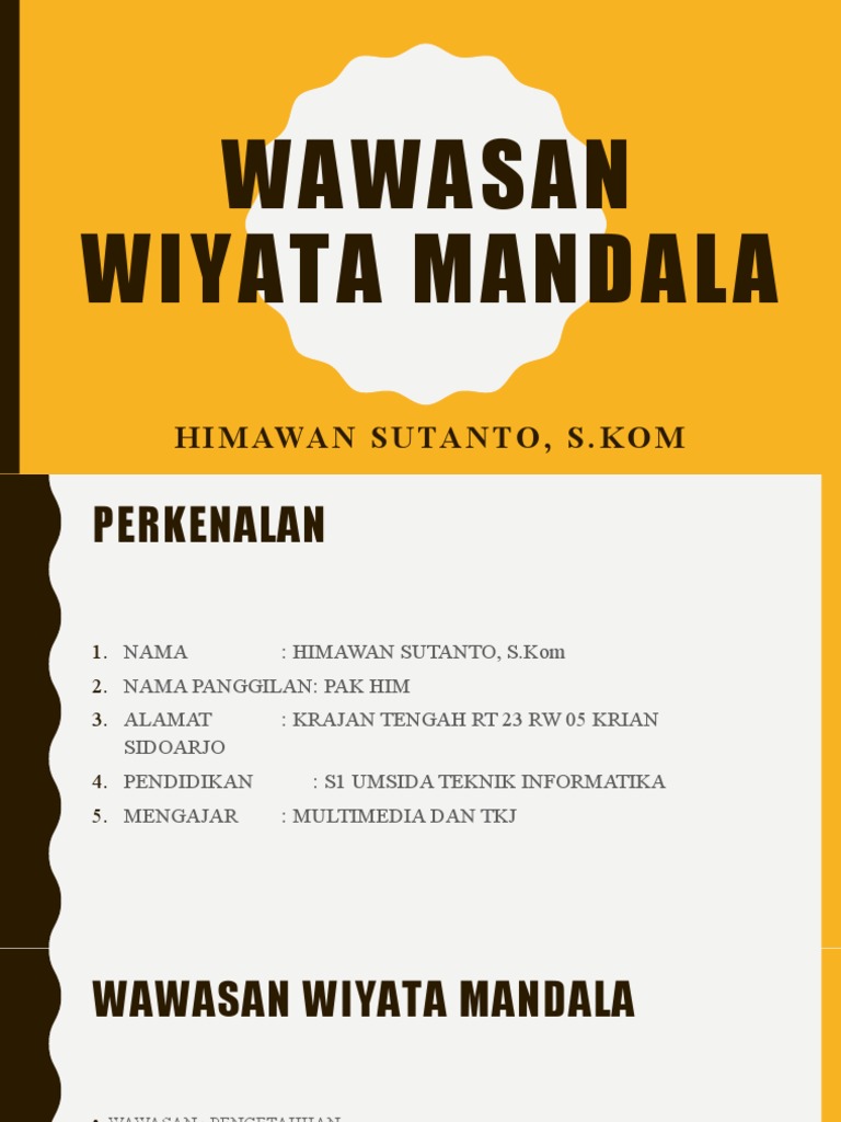 Wawasan Wiyata Mandala 2020-2021 | PDF