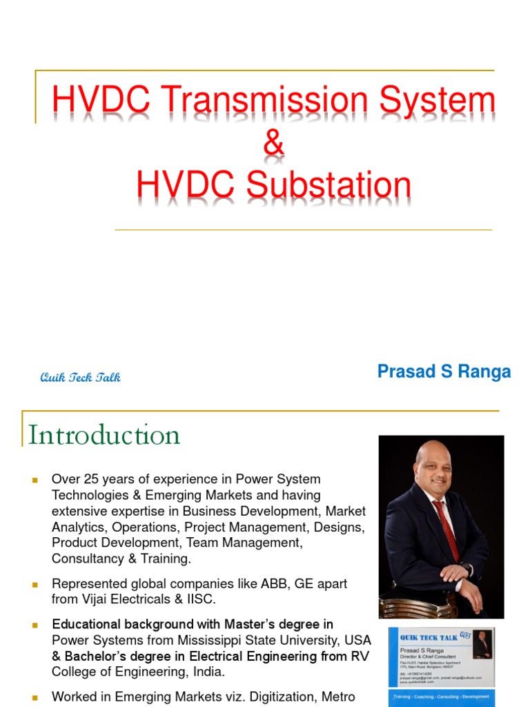 Understanding HVDC Transmission Systems: An Overview of HVDC Technology ...