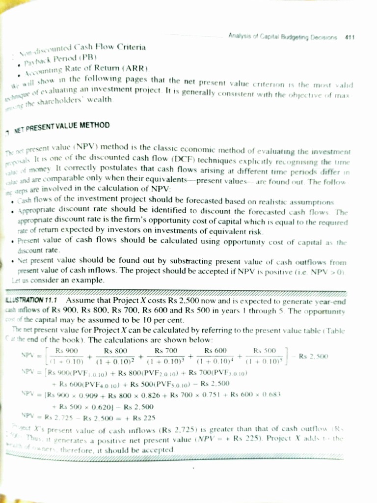 NPV Irr Arr | PDF | Net Present Value | Discounting