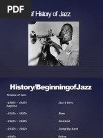 The History of Jazz Music | PDF | Jazz | English Language Music
