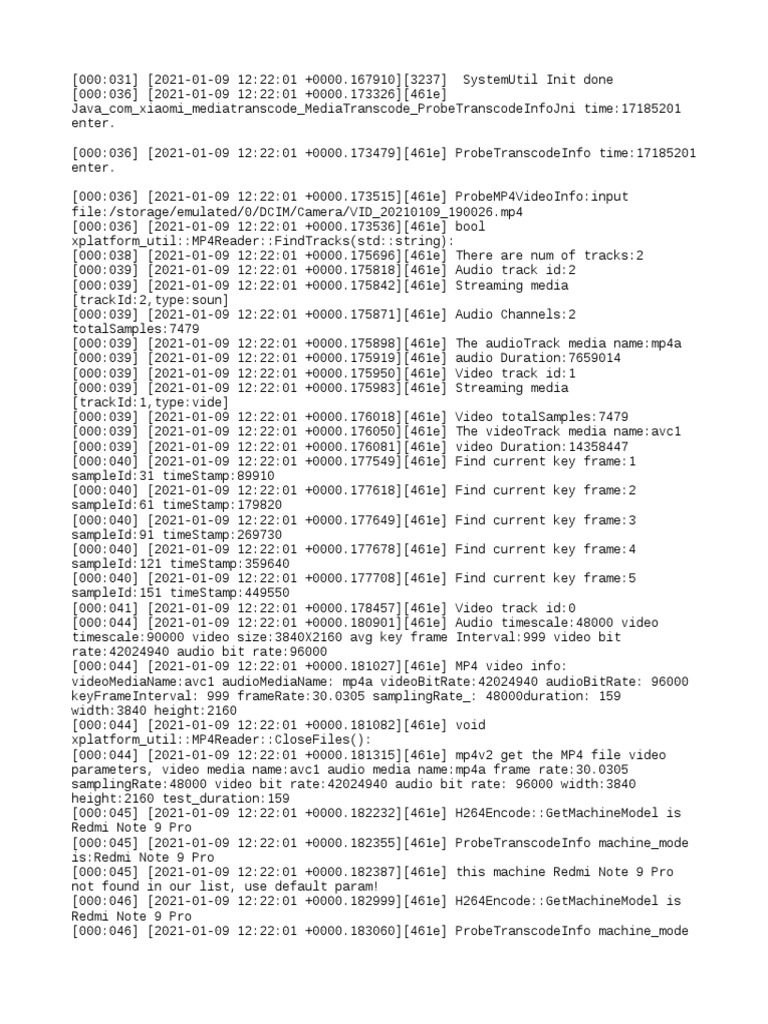 Trace | PDF | Codec | Data Compression