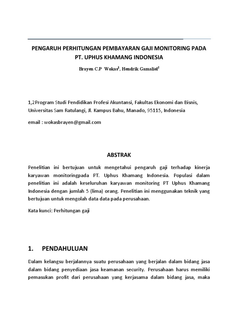 Brayen C.P Wokas - 14061104443 - Art - Uji 1 | PDF