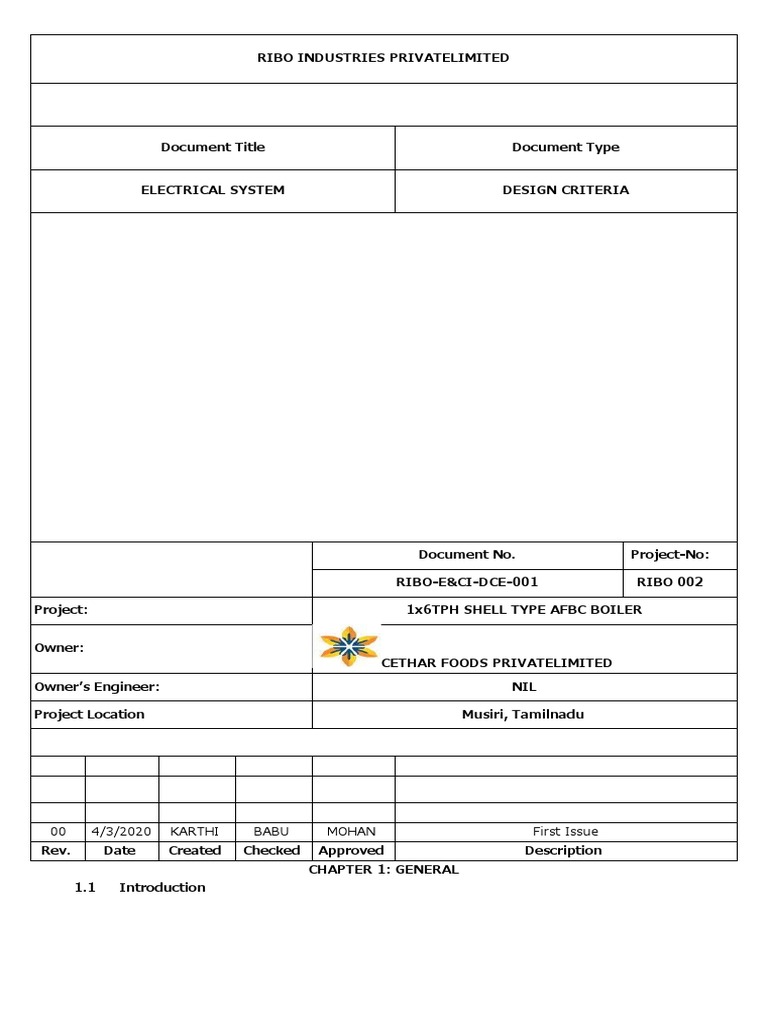 Electrical Design Criteria | PDF | Transformer | Resistor