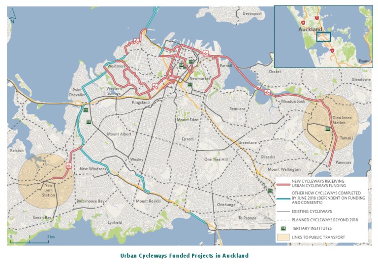 Auckland Urban Cycleways Map | PDF