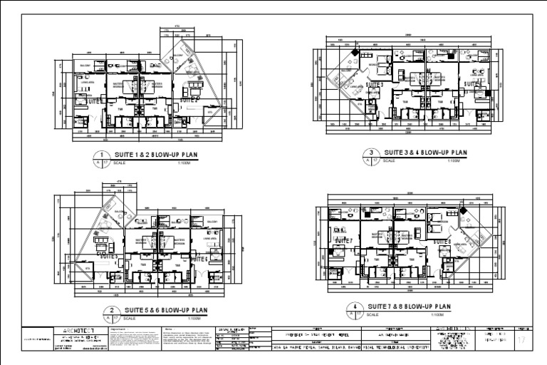 Suite 3 Suite 4: Suite 1 & 2 Blow-Up Plan 1 Suite 3 & 4 Blow-Up Plan 3 ...