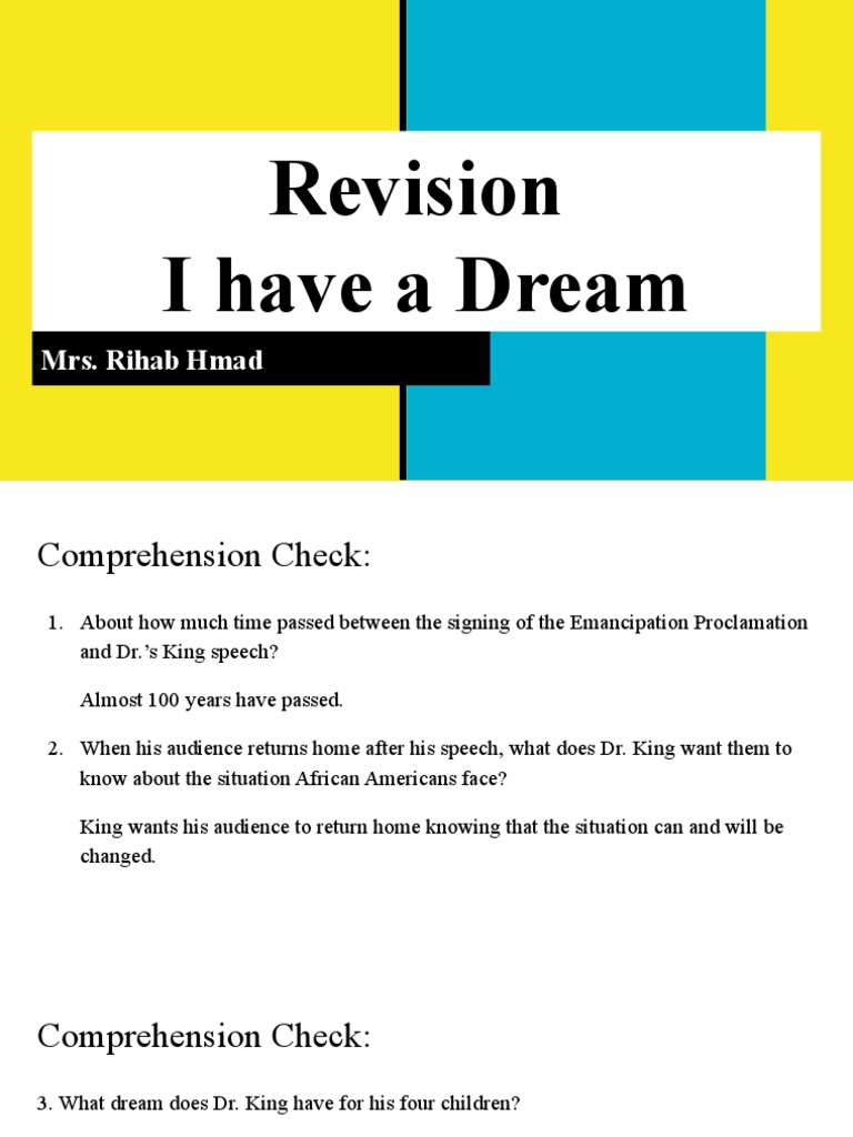 Dr. King's Dream: Key Insights & Analysis | PDF