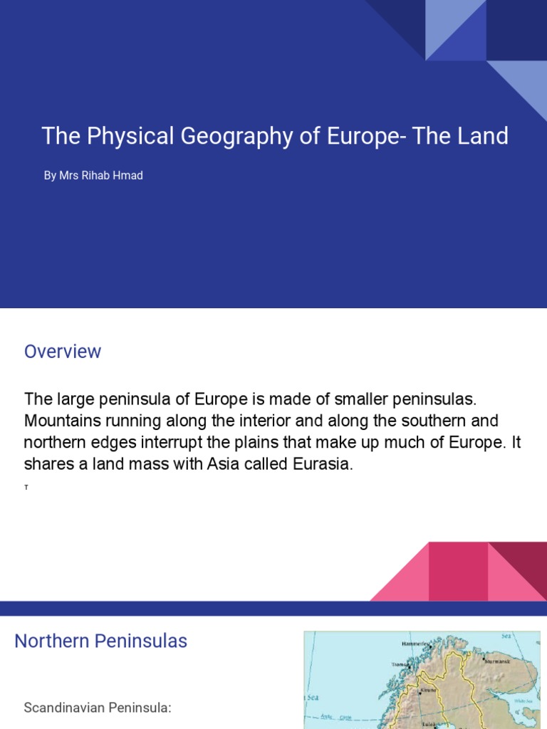 Europe's Physical Geography Guide | PDF | Europe Travel | Black Sea