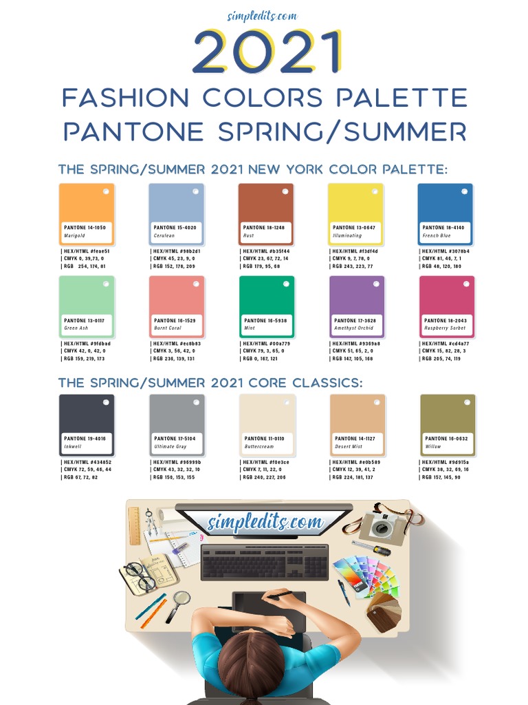 Simpledits PANTONE COLORS 2021 PDF To Download | PDF