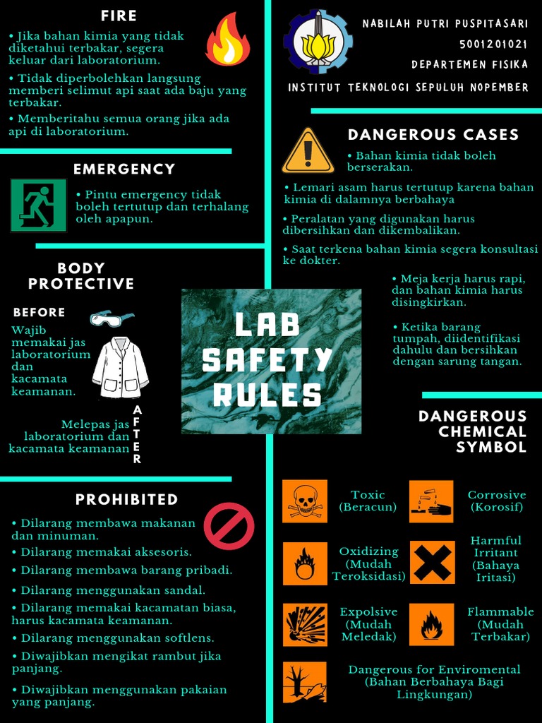 Aturan Keselamatan Laboratorium Kimia | PDF