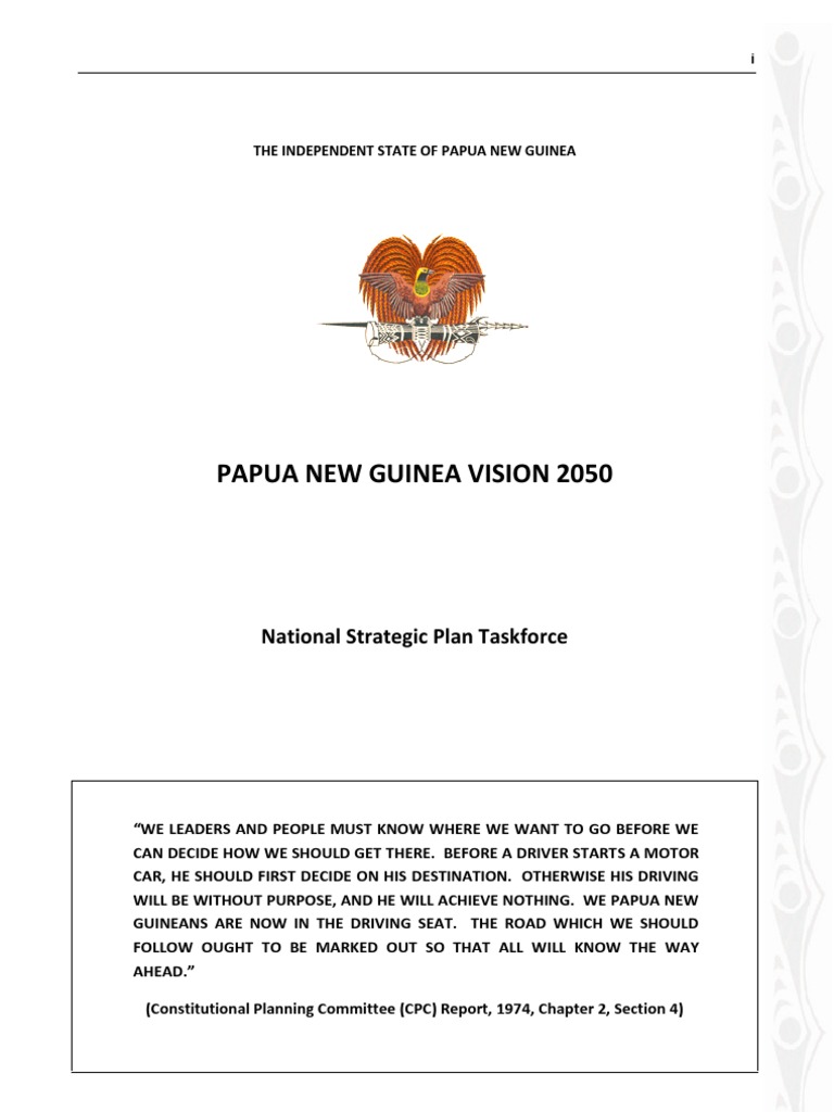 PNG Vision 2050 | PDF | Papua New Guinea | Economic Growth