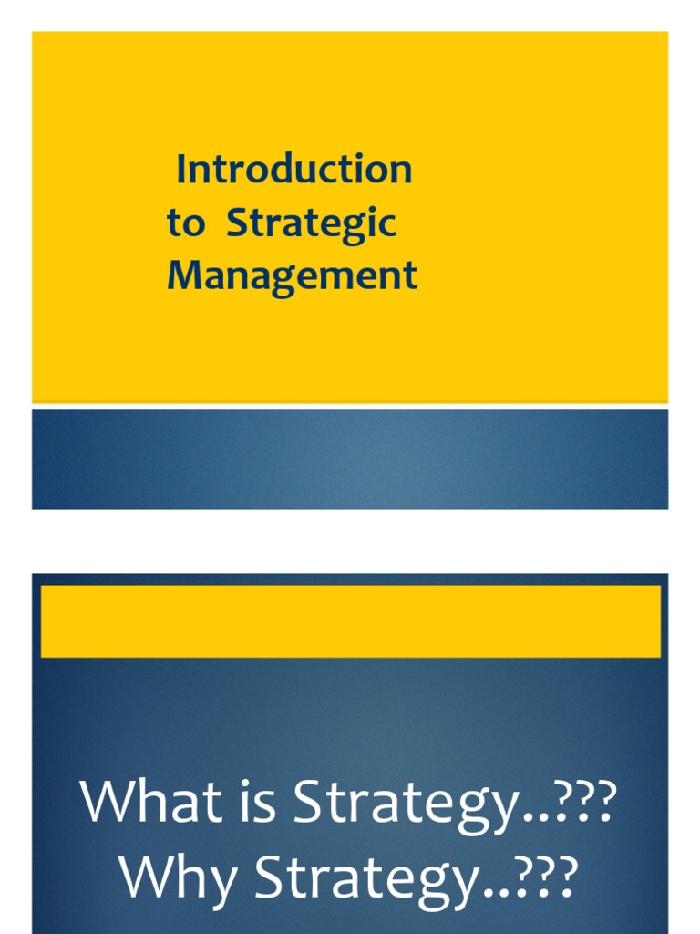 Module 1and 2 Strategy and Process | PDF | Strategic Management | Swot ...
