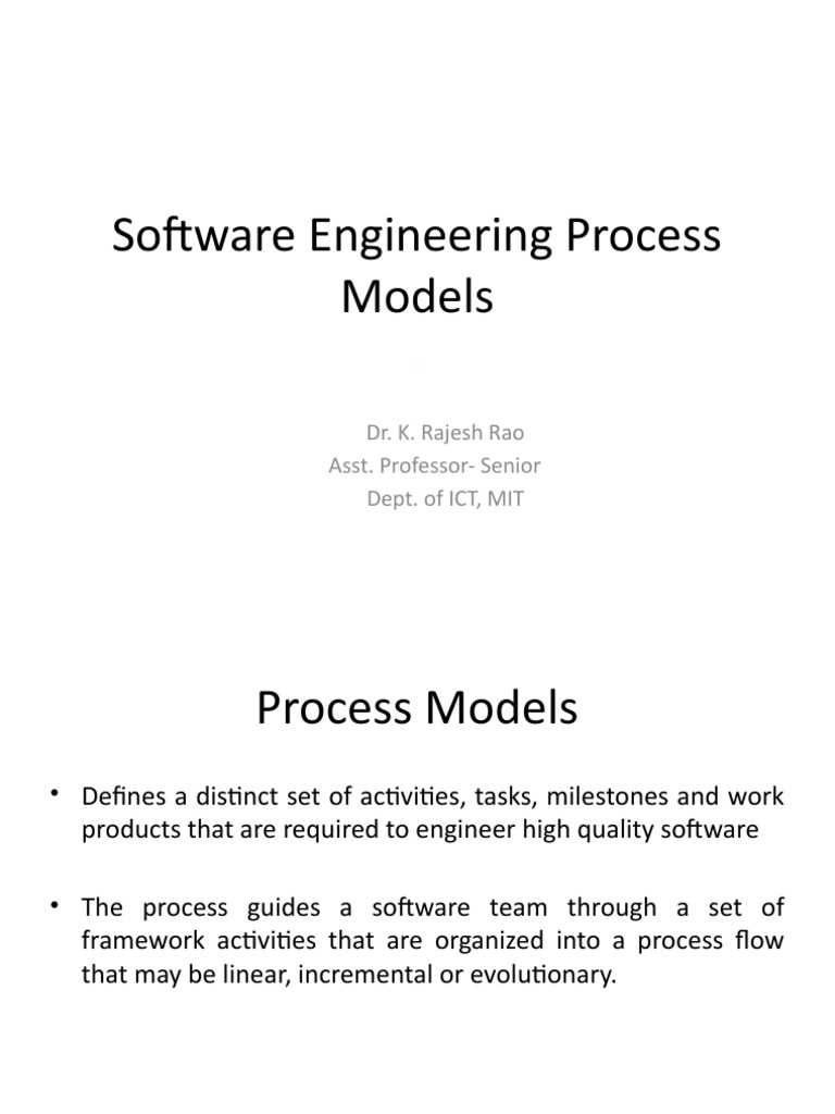 L2 - Software Engineering Process Models | PDF | Unified Modeling ...