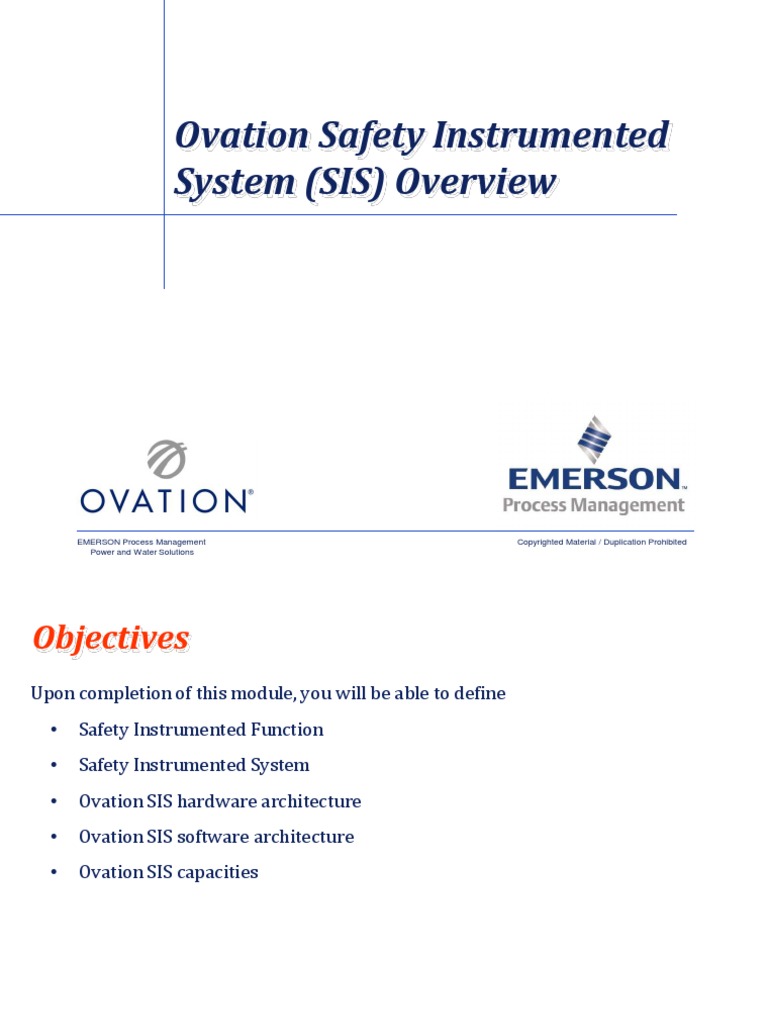 OV 236-01 v.04 Ovation Safety Instrumented System Overview 3.5 | PDF | Computer Engineering ...