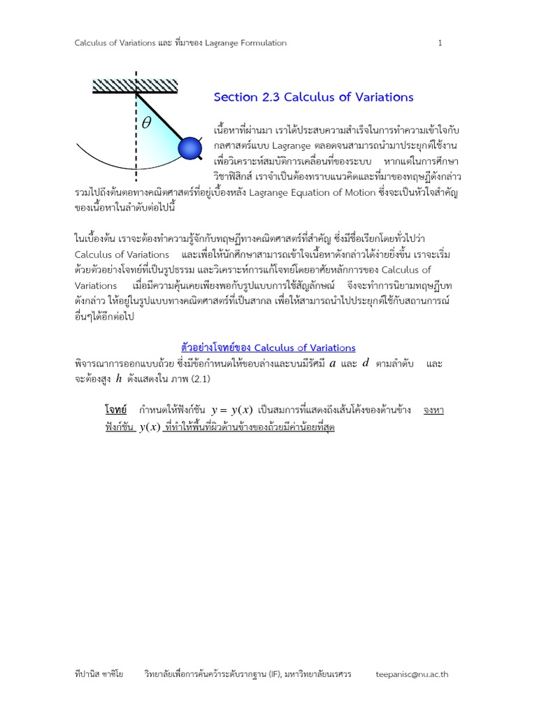 Variational Calculus | PDF
