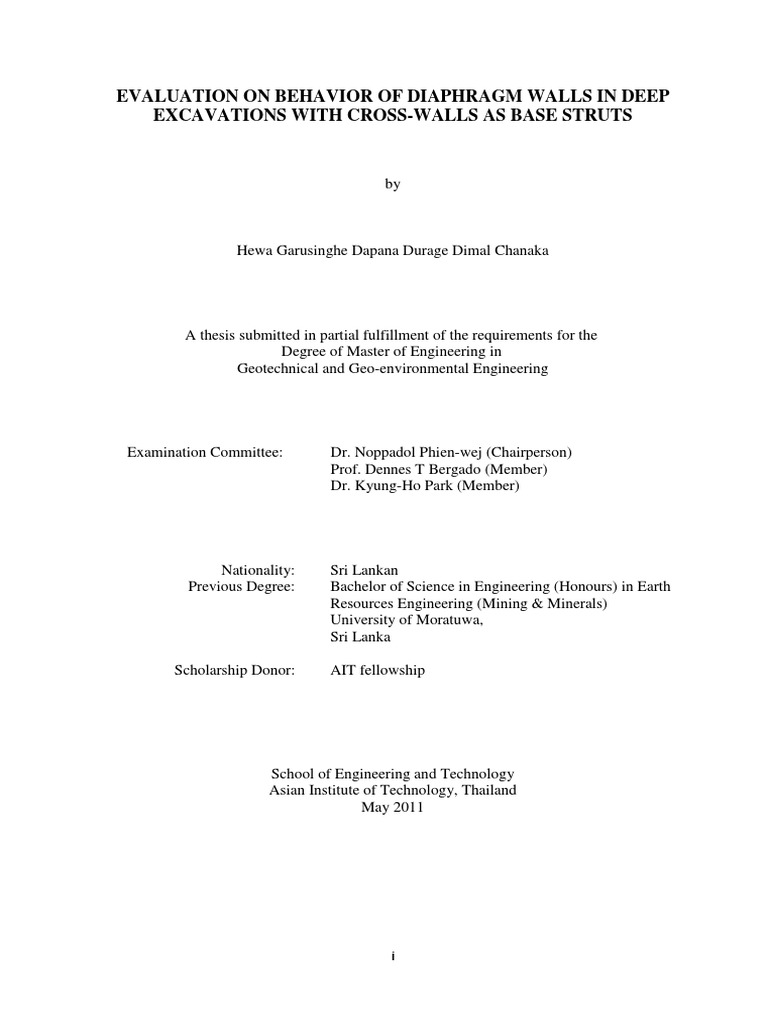 Thesis Chanaka HGDDD (109646) | PDF | Deep Foundation | Bending