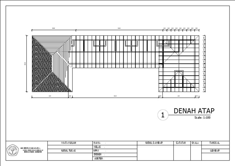 SK2 Denah Rencana Atap | PDF