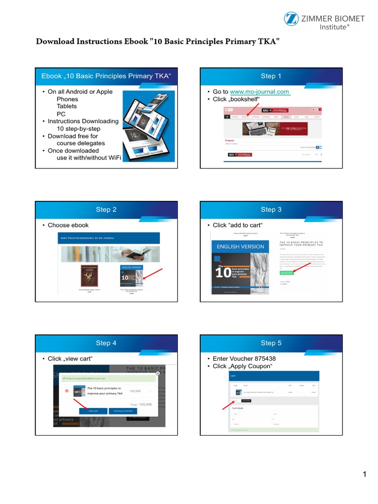 Instructions Ebook "10 Basic Principles Primary TKA" | PDF | Google ...