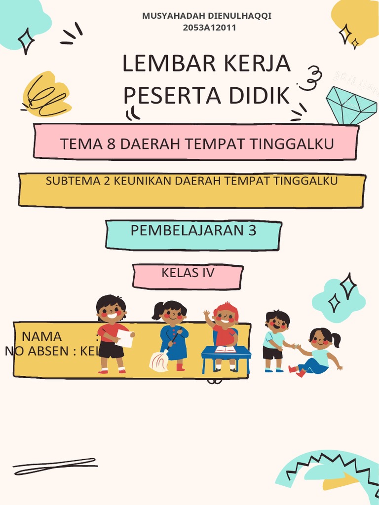 LKPD Kelas 4 Tema 8 Subtema 2 Pembelajaran 3 | PDF