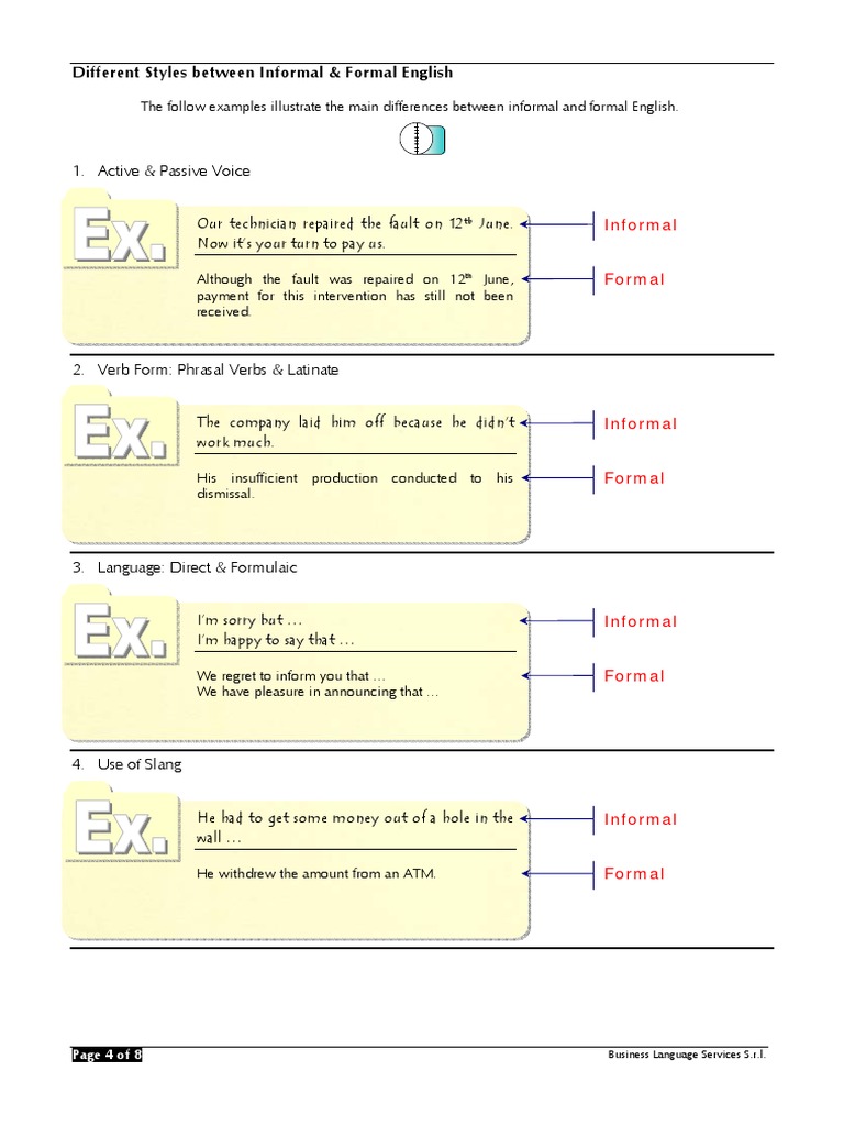 8 Register Exercises DA | PDF | English Language | Linguistics