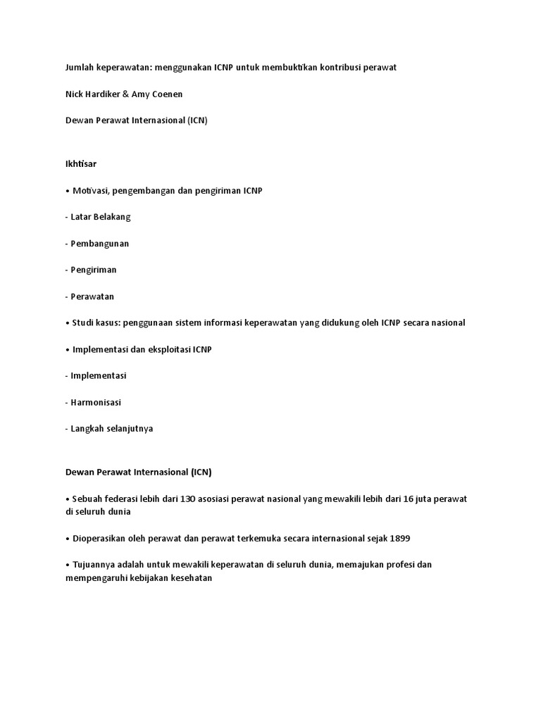Definisi ICNP | PDF | Sains & Matematika
