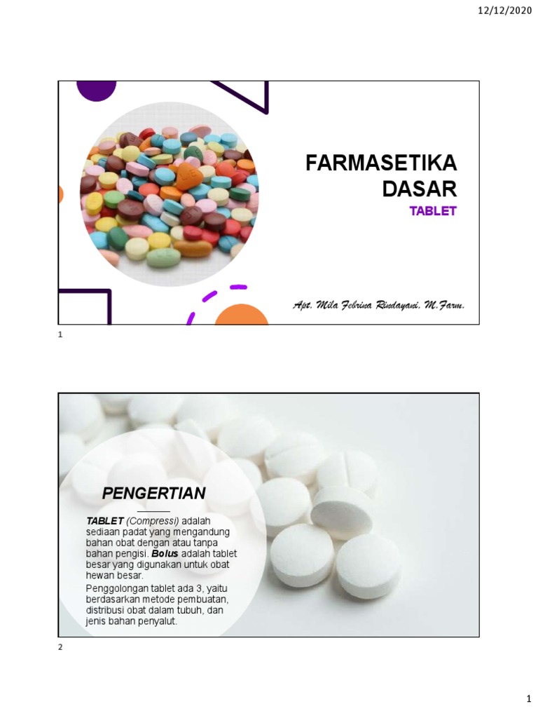Tablet Mogadon: Jenis dan Pembuatan | PDF