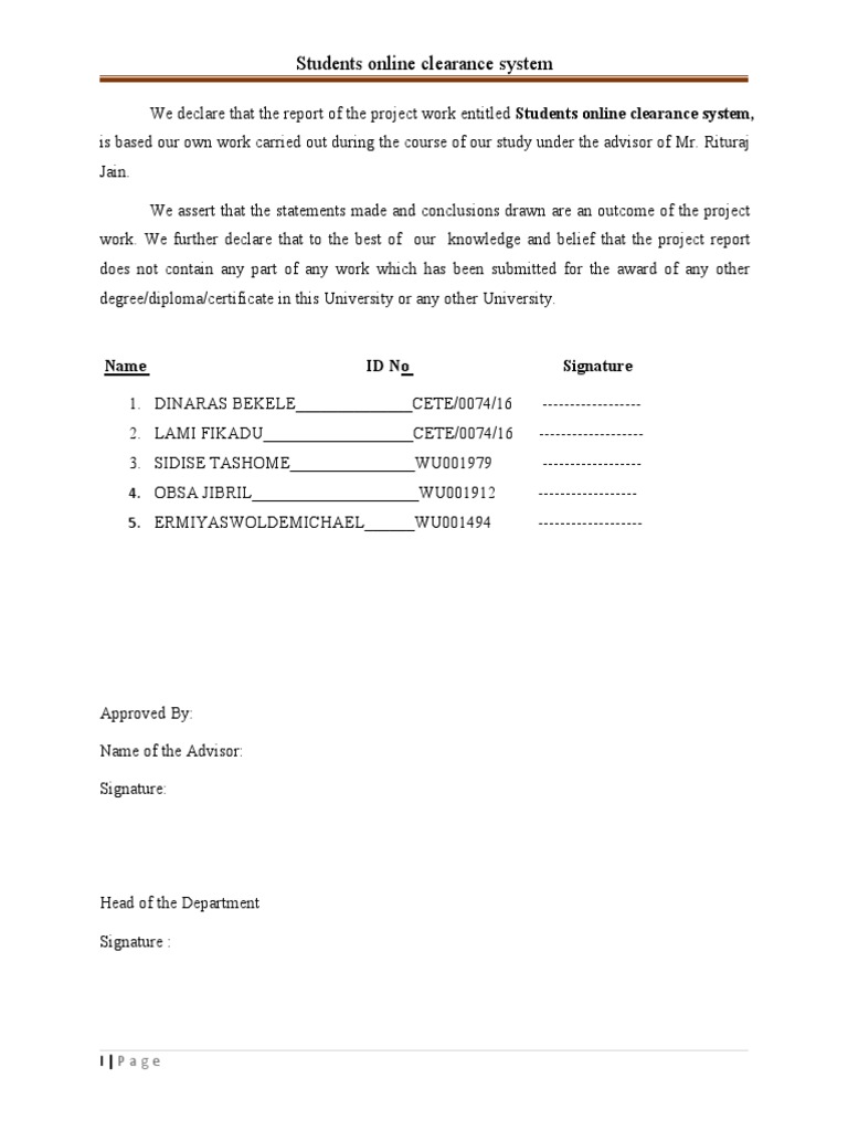 Students Online Clearance System | PDF | Software Testing | Conceptual ...