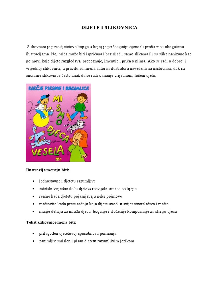 Dijete I Slikovnica | PDF