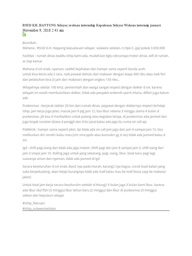 Iship Review Selayar | PDF